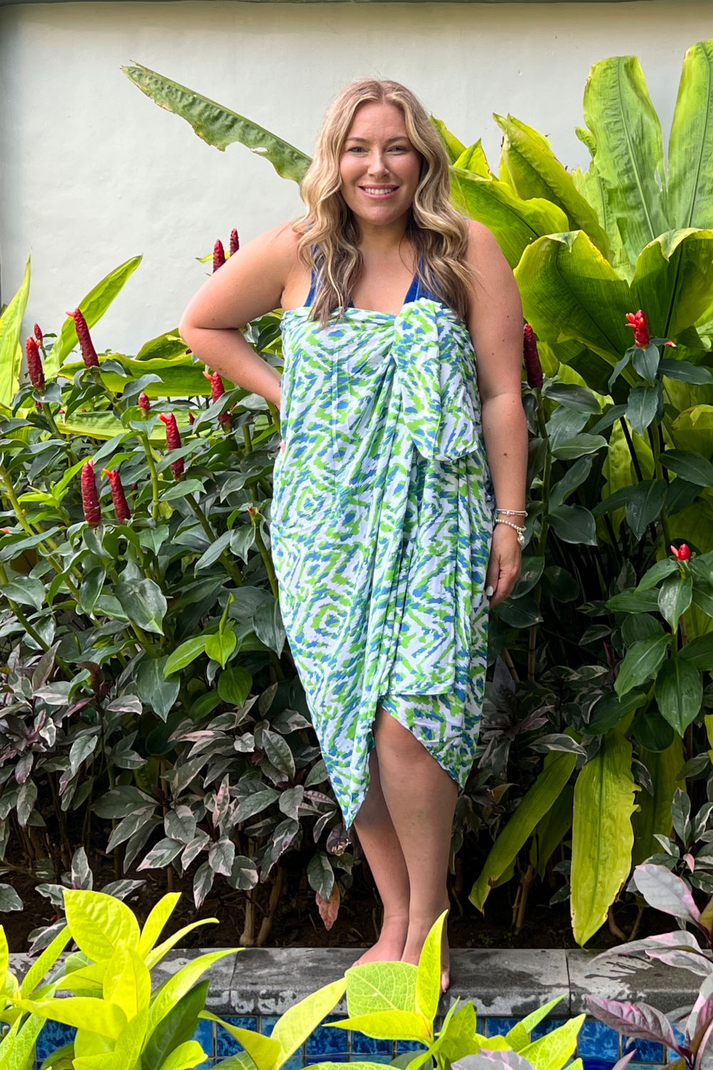 Abstract Geo Design Sarong - 3 Sizes to Shop - Holley Day Australia